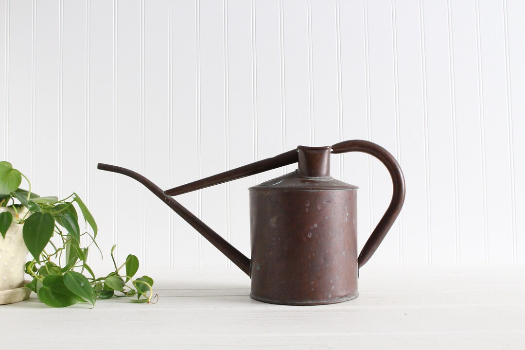 Vintage HAWS Copper Watering Can, Made in England, Indoor Outdoor Plant ...