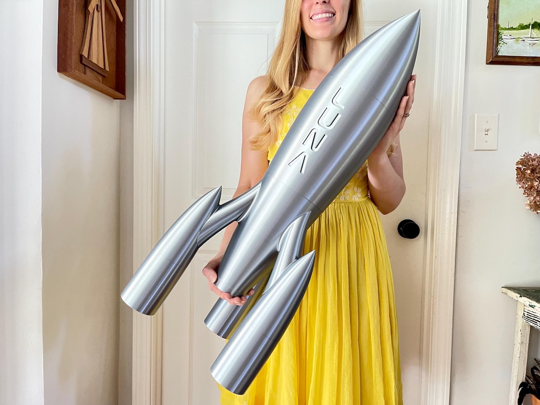 Extra Large Rocket Ship Figurine, Spaceship, Custom Trophy - Etsy