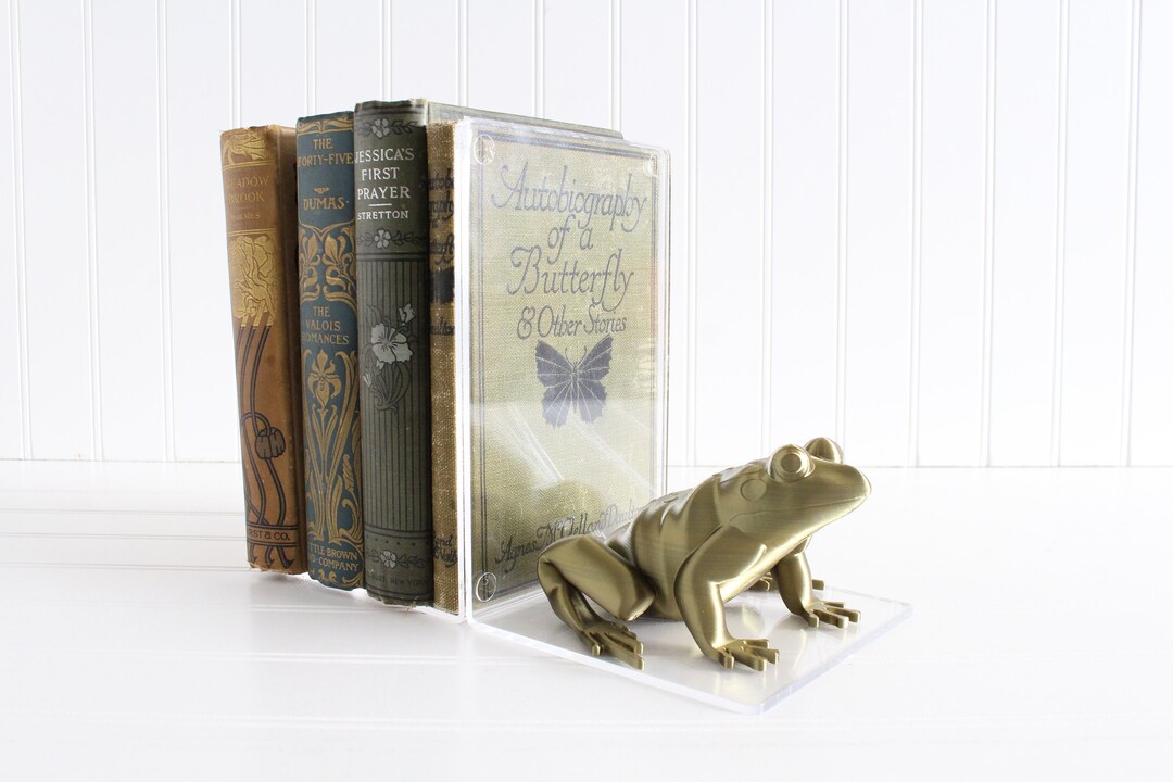 Gold Frog Bookend, Boy's Bedroom Decor, Forest Fairytale Nursery Decor ...