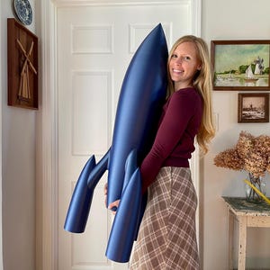 Extra Large Rocket Ship Figurine, Spaceship, Custom Trophy - Etsy