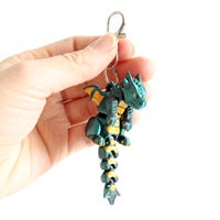 3D Printed Crystal Dragon Keychain - Tadling Dragon - Etsy