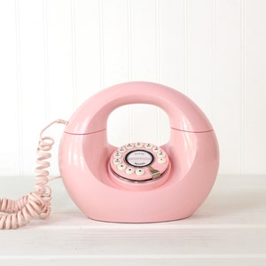 Vintage Pink Donut Phone Push Button Doughnut Telephone - Etsy