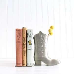 Cowboy Boot Bookend, Country Western Home Decor, Cowgirl Bookshelf - Etsy