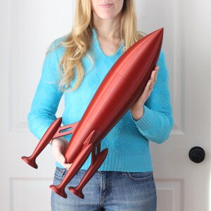 Extra Large Rocket Ship Figurine, Spaceship Figurine, Gifts for Men ...