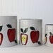 Vintage Apple Kitchen Canisters Red Kitchen Canisters - Etsy