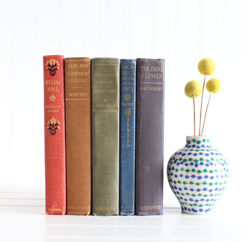 Antique Book Collection - Etsy