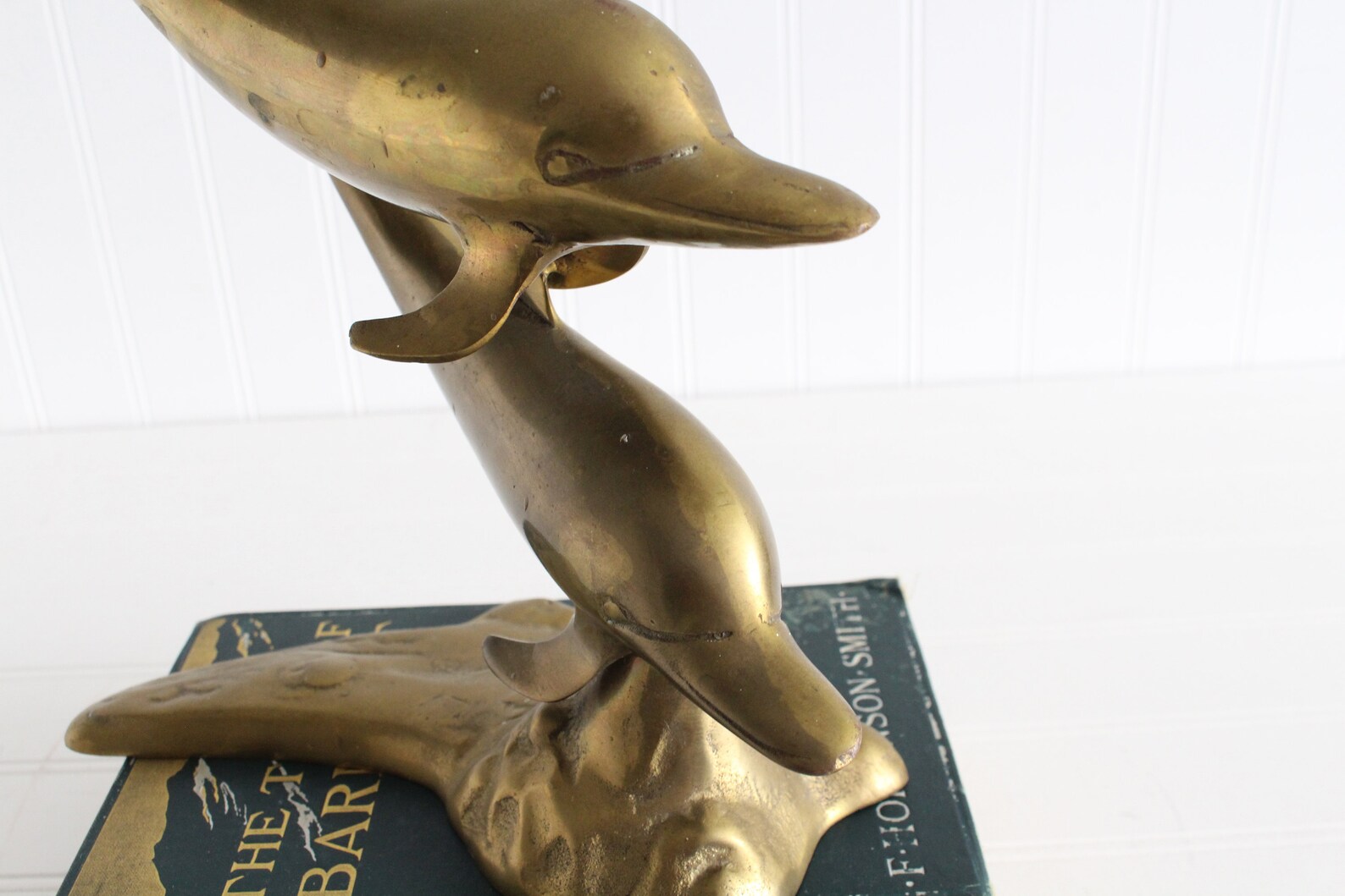Vintage Brass Dolphin Figurine, Mid Century Modern Decor, Nautical ...