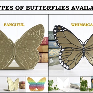 Butterfly Bookend, Bookshelf Decor Bookends - Etsy