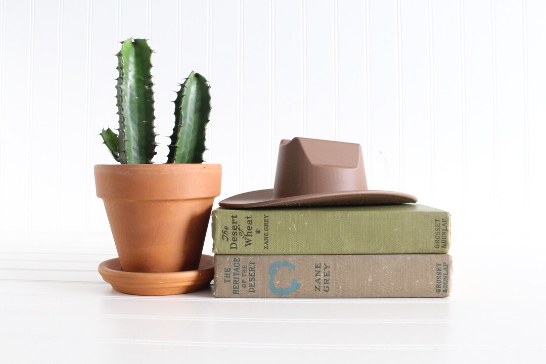 Cowboy Hat Decor, Cowgirl Hat Figurine, Country Western Home Decor ...