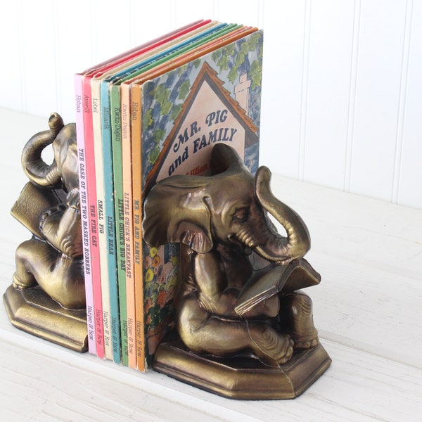 Elephant Bookends - Etsy
