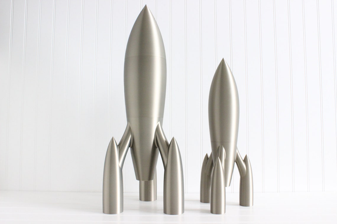 Extra Large Rocket Ship Figurine, Spaceship, Custom Trophy - Etsy