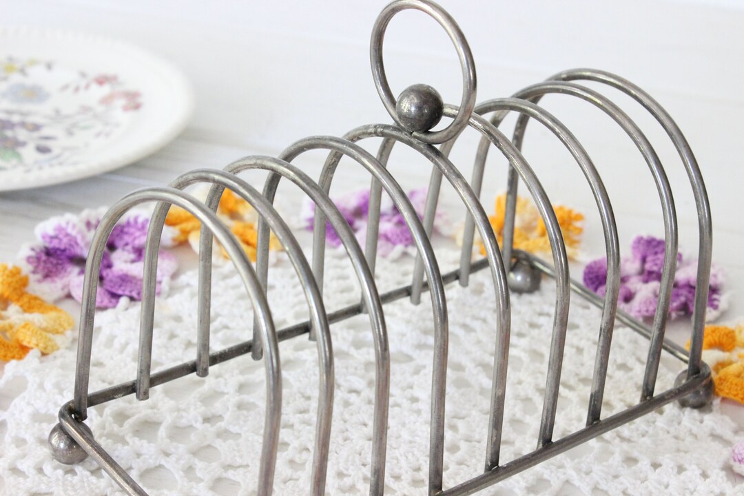 Vintage Silverplate Toast Rack - English Breakfast Brunch - Etsy