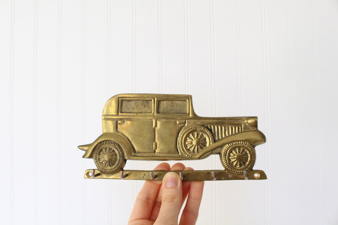 Vintage Brass Car Key Rack Key Holder Wall Mount Gifts for - Etsy