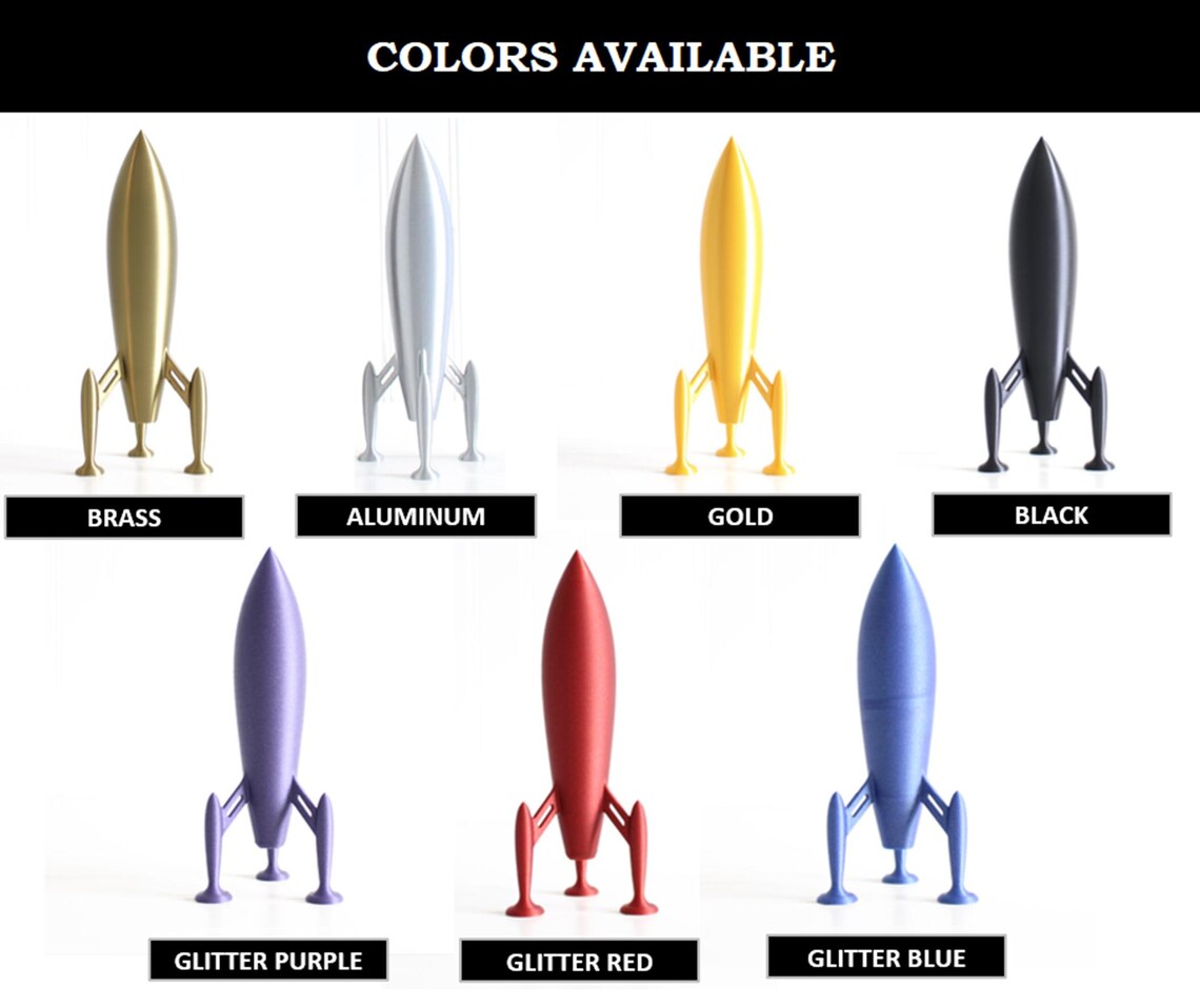Extra Large Rocket Ship Figurine, Spaceship, Custom Trophy - Etsy