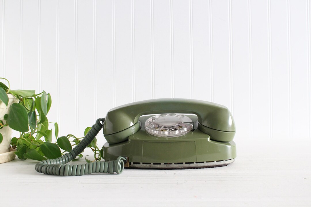 Vintage Princess Phone, Green, Western Electric, Rotary Dial, 702BM ...