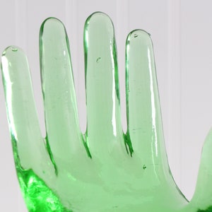 Vintage Green Glass Hand Jewelry Display, Ring Display - Etsy