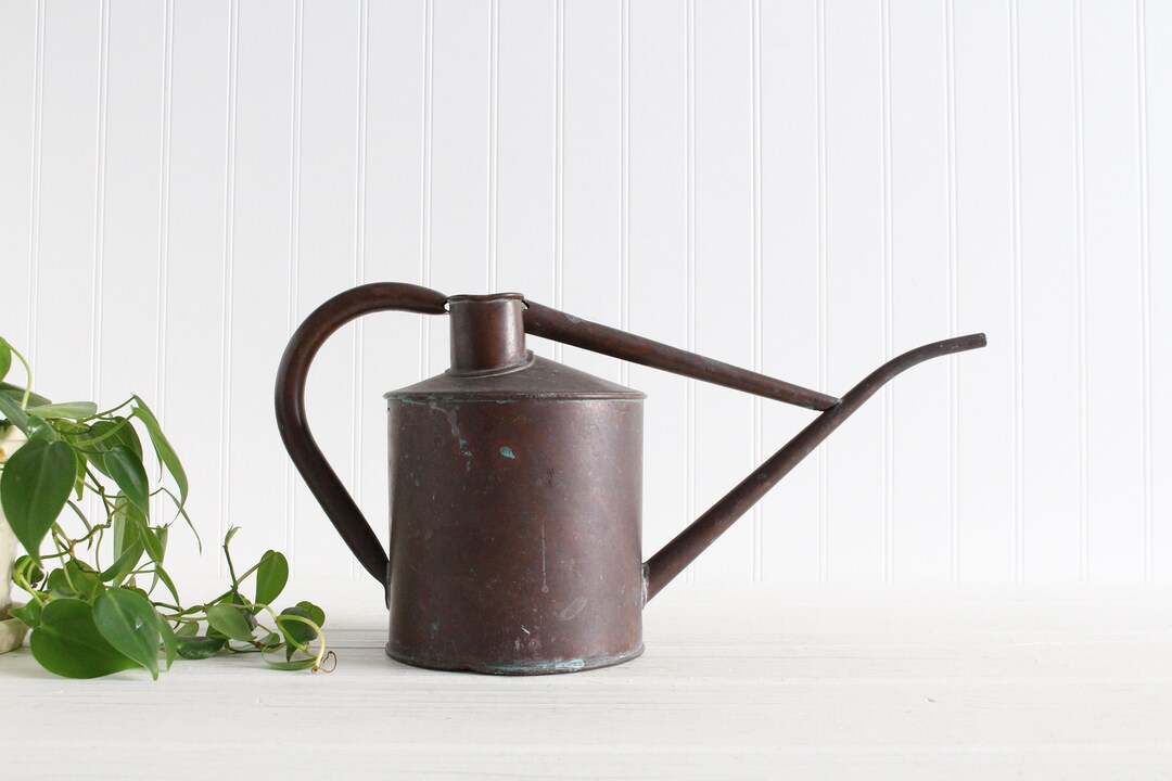 Vintage HAWS Copper Watering Can, Made in England, Indoor Outdoor Plant ...