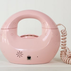 Vintage Pink Donut Phone Push Button Doughnut Telephone - Etsy