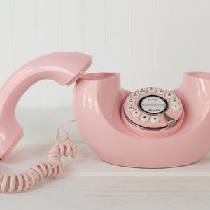Vintage Pink Donut Phone Push Button Doughnut Telephone - Etsy