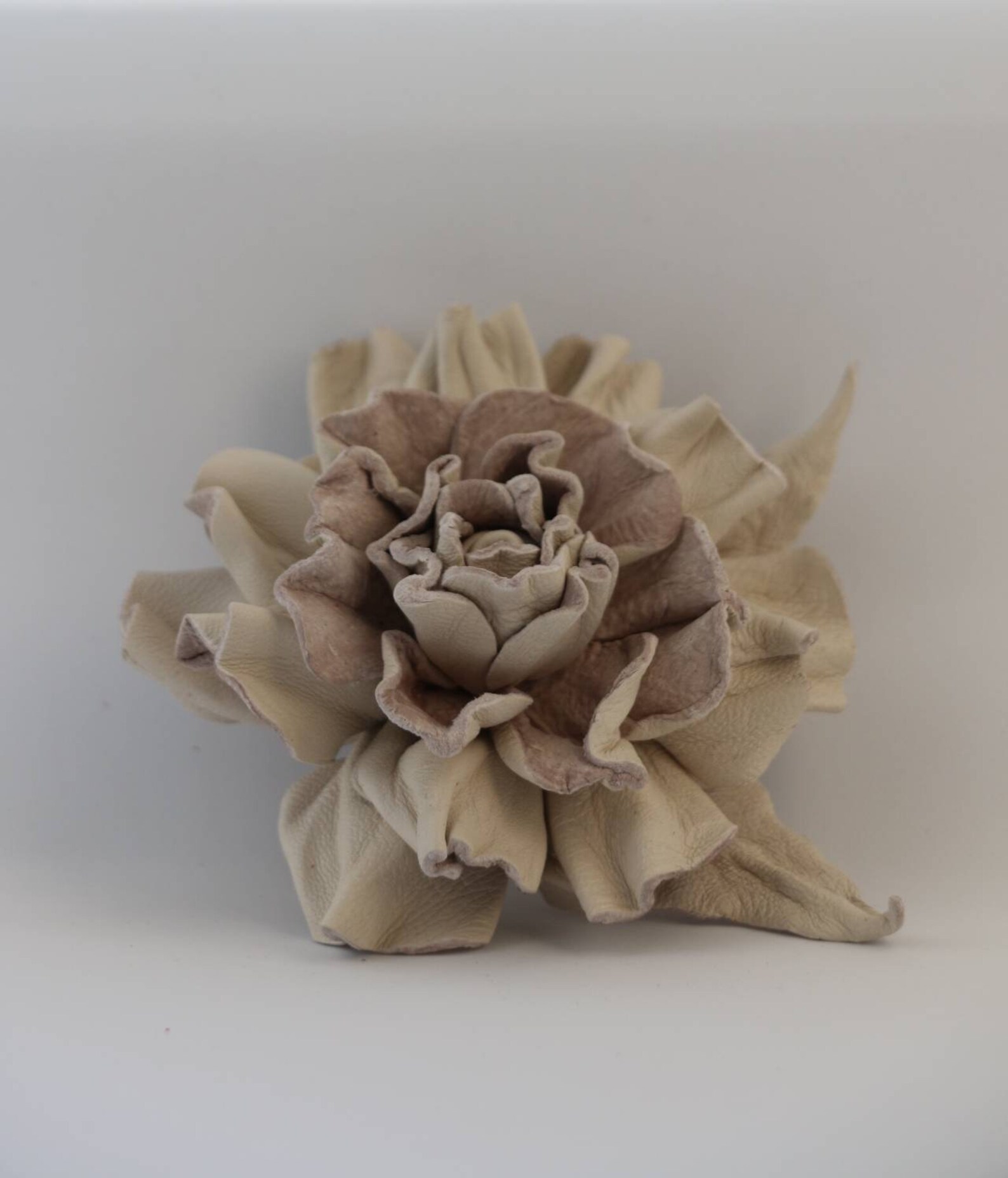 Leather Flower Brooch - Etsy