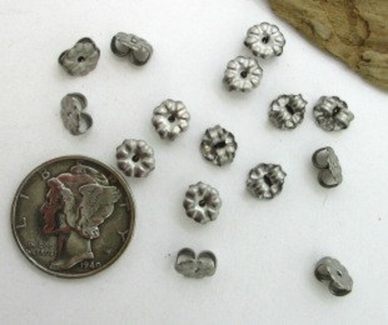 Titanium Earring Back, Silver Ear Nut, Hypoallergenic Earring Back ...