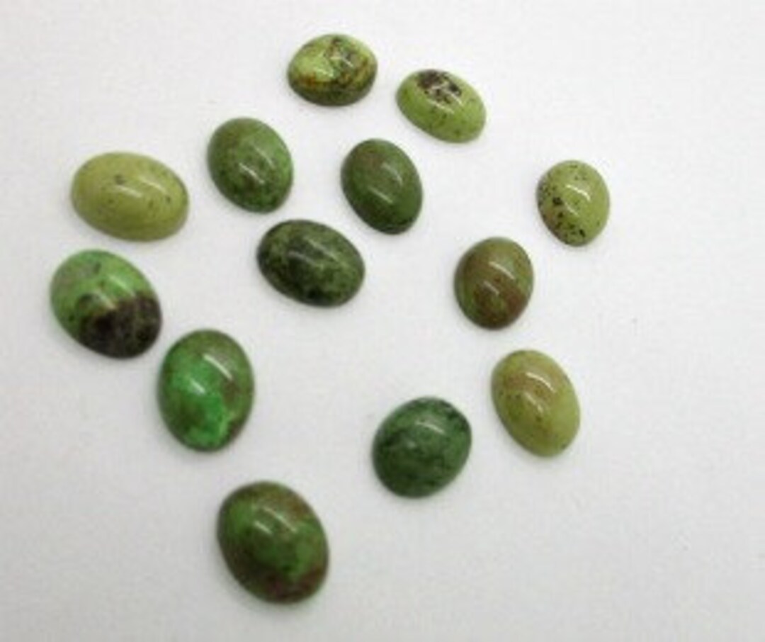 Australian Gaspeite Cabochon, Natural Gaspeite Cab, Oval Gaspeite Cab ...