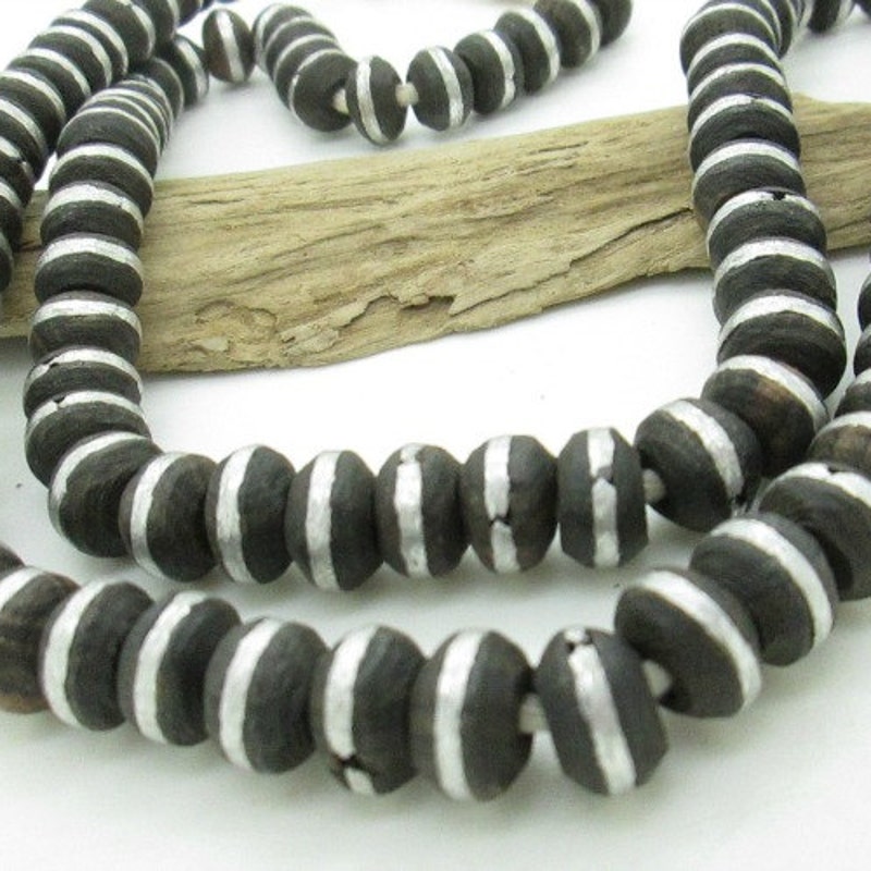 Wood Rondelle Beads - Etsy