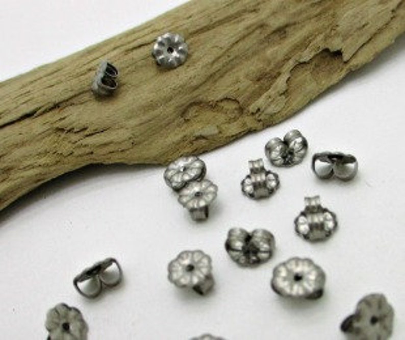 Titanium Earring Back, Silver Ear Nut, Hypoallergenic Earring Back ...