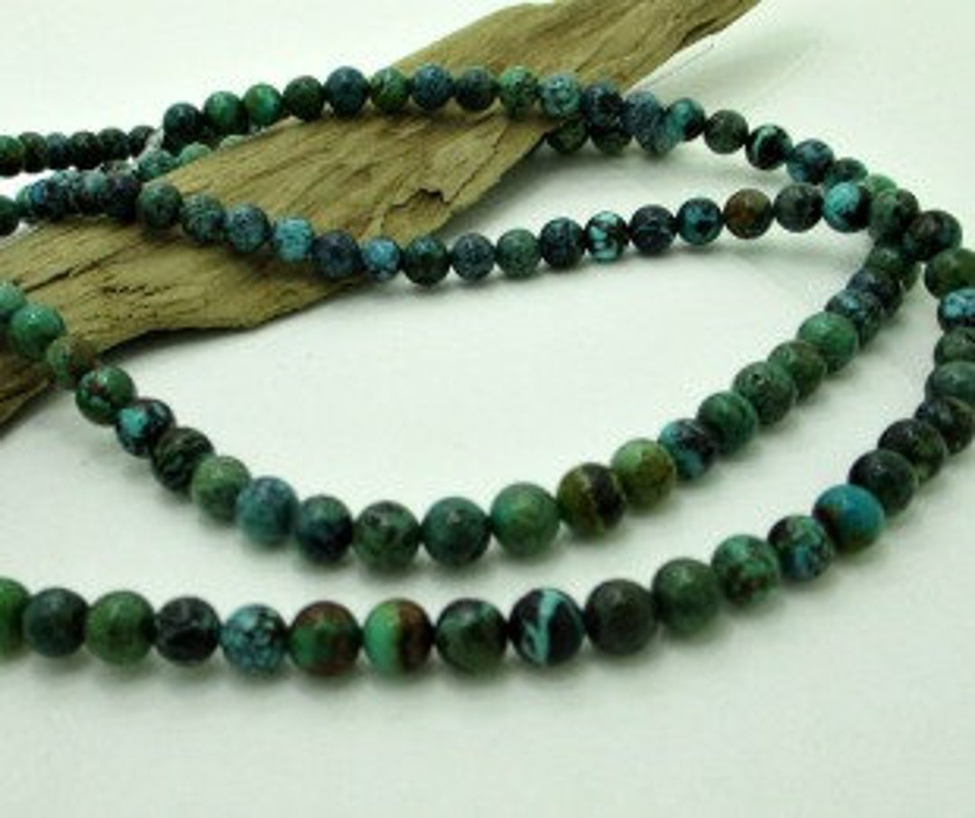 Green Turquoise Round, Round Turquoise Bead, Hubei Turquoise, 6mm Round ...