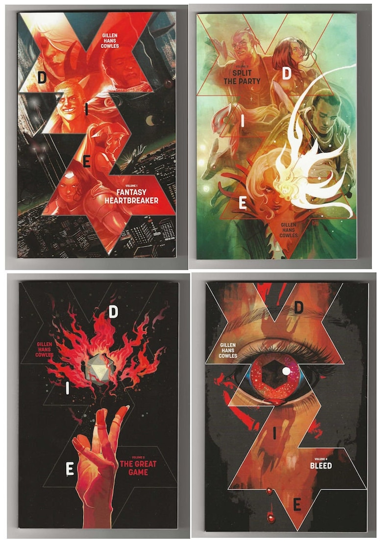DIE Comic TPB Vol 1-4: First Printing, Image Comics, Gillen/hans - Etsy