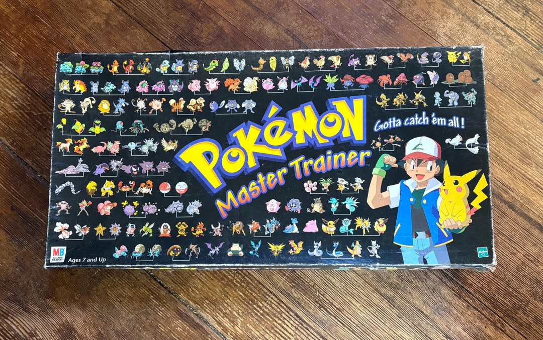 Pokemon Master Trainer Board Game First Edition. 99% Complete. 1999 ...