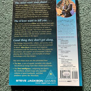GURPS Traveller Alien Races 2; Role Playing Game Supplement. NM (9.4 ...