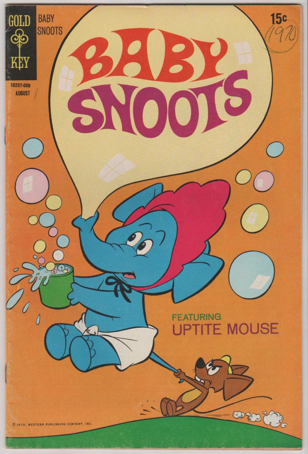 Baby Snoots Vol 1, 1 Bronze Age Comic Book. FN/VF 7.0. Aug 1970. Gold ...