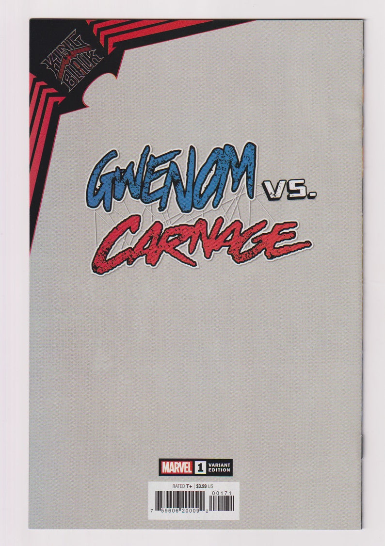 King in Black: Gwenom Vs. Carnage #1, Marvel Comic (NM) - Etsy