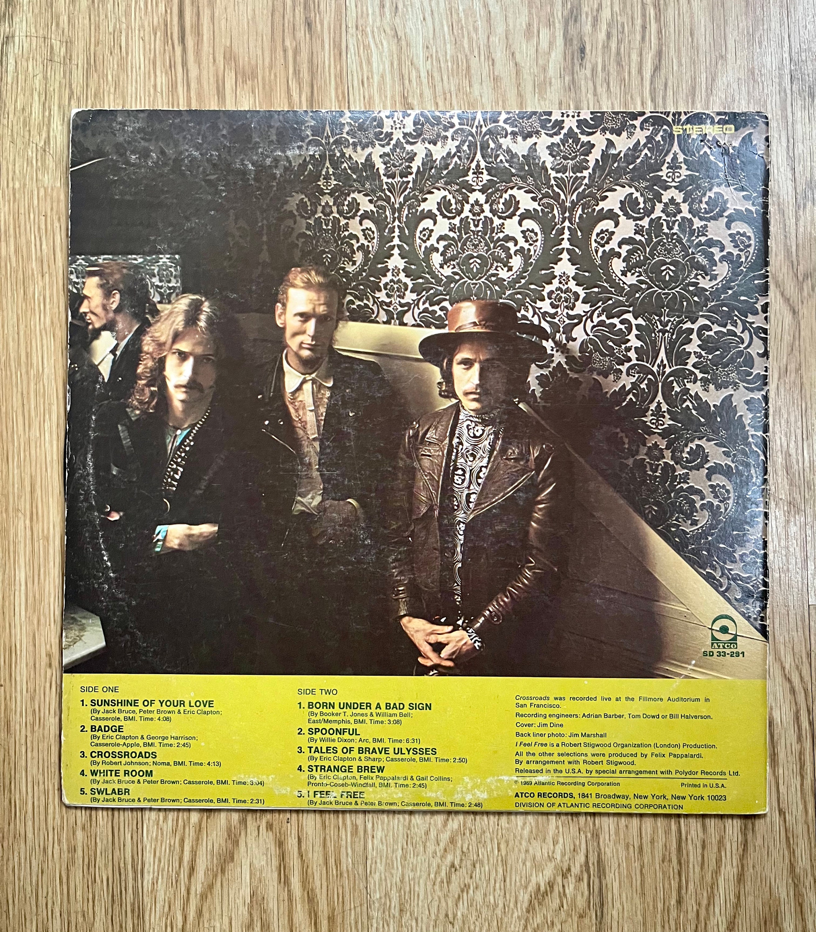 1969 the Best of Cream, Cream, Vinyl Record, SD 33-291. VG Sleeve, NM ...