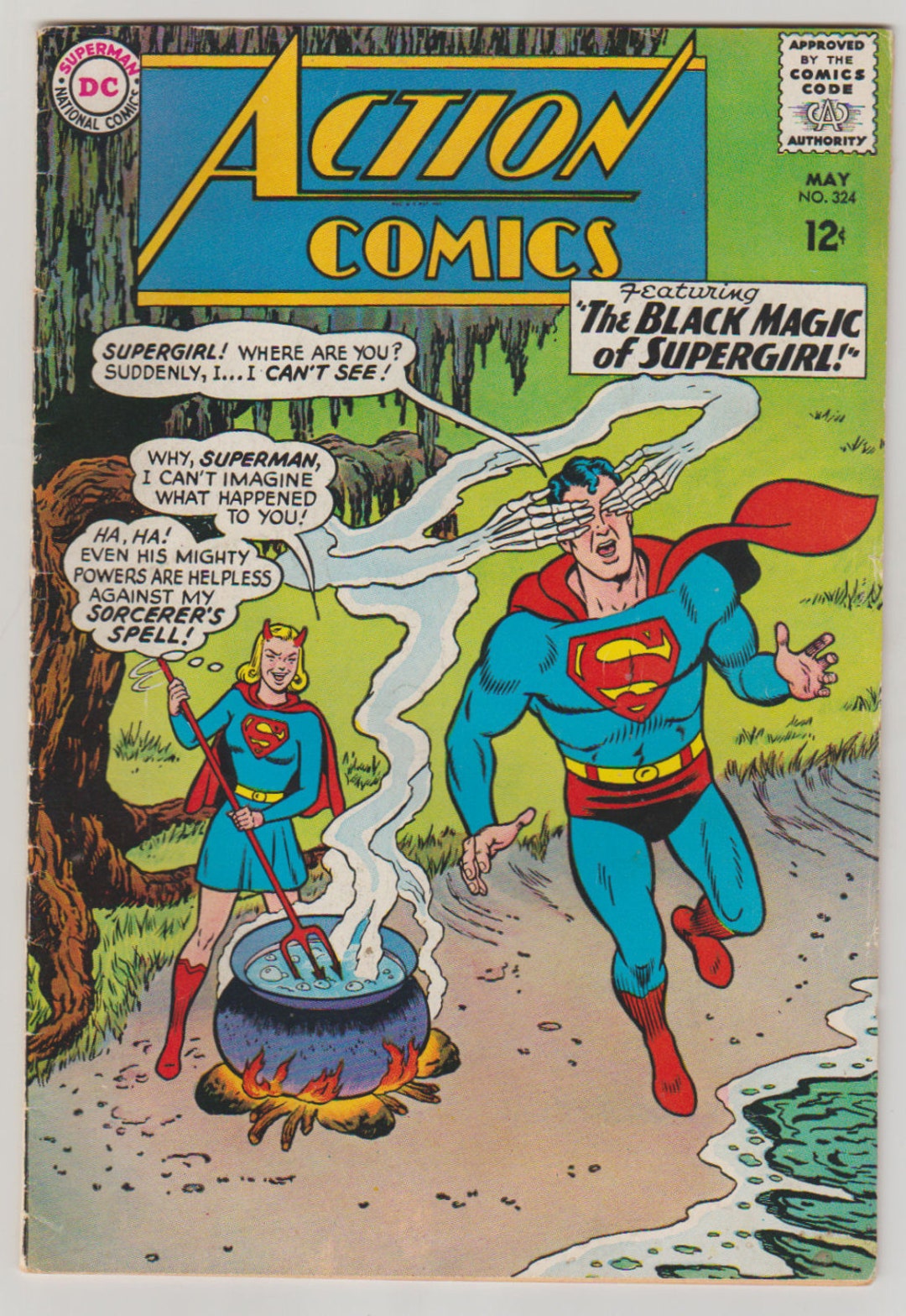 Action Comics; Vol 1, 324, Silver Age Comic Book. FN (6.0). May 1965 ...
