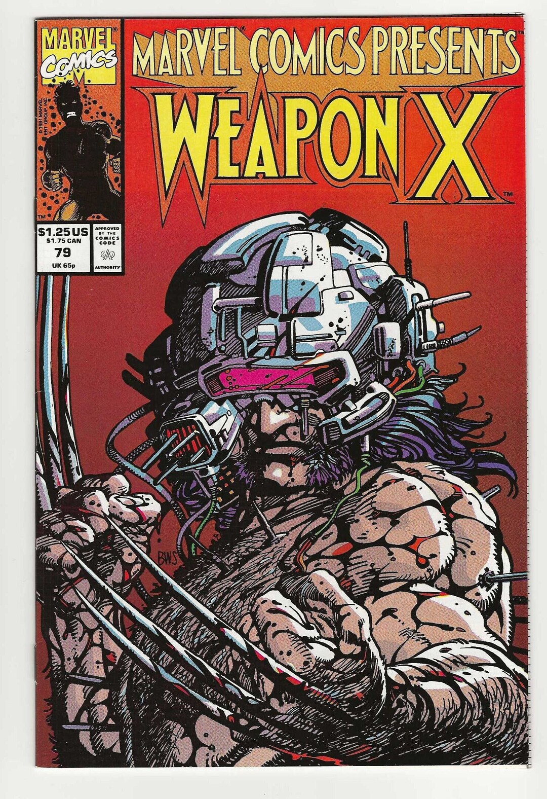 Marvel Comics Presents Vol 1 79 Weapon X Copper Age Comic Book Nm 92 April 1991 Marvel
