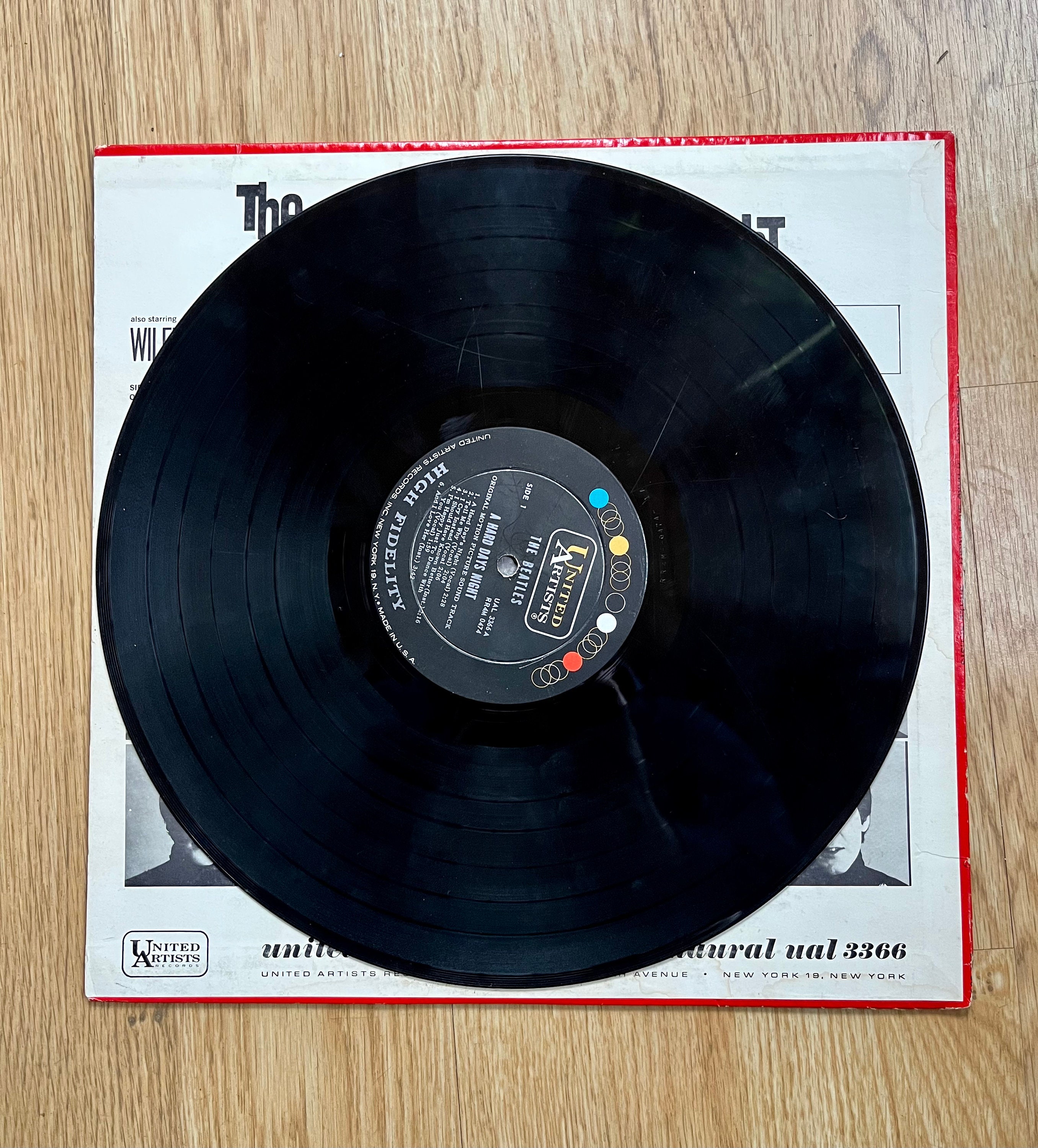 The Beatles - A Hard Day's Night, 1964 Mono Vinyl Record (UAL-3366) - Etsy