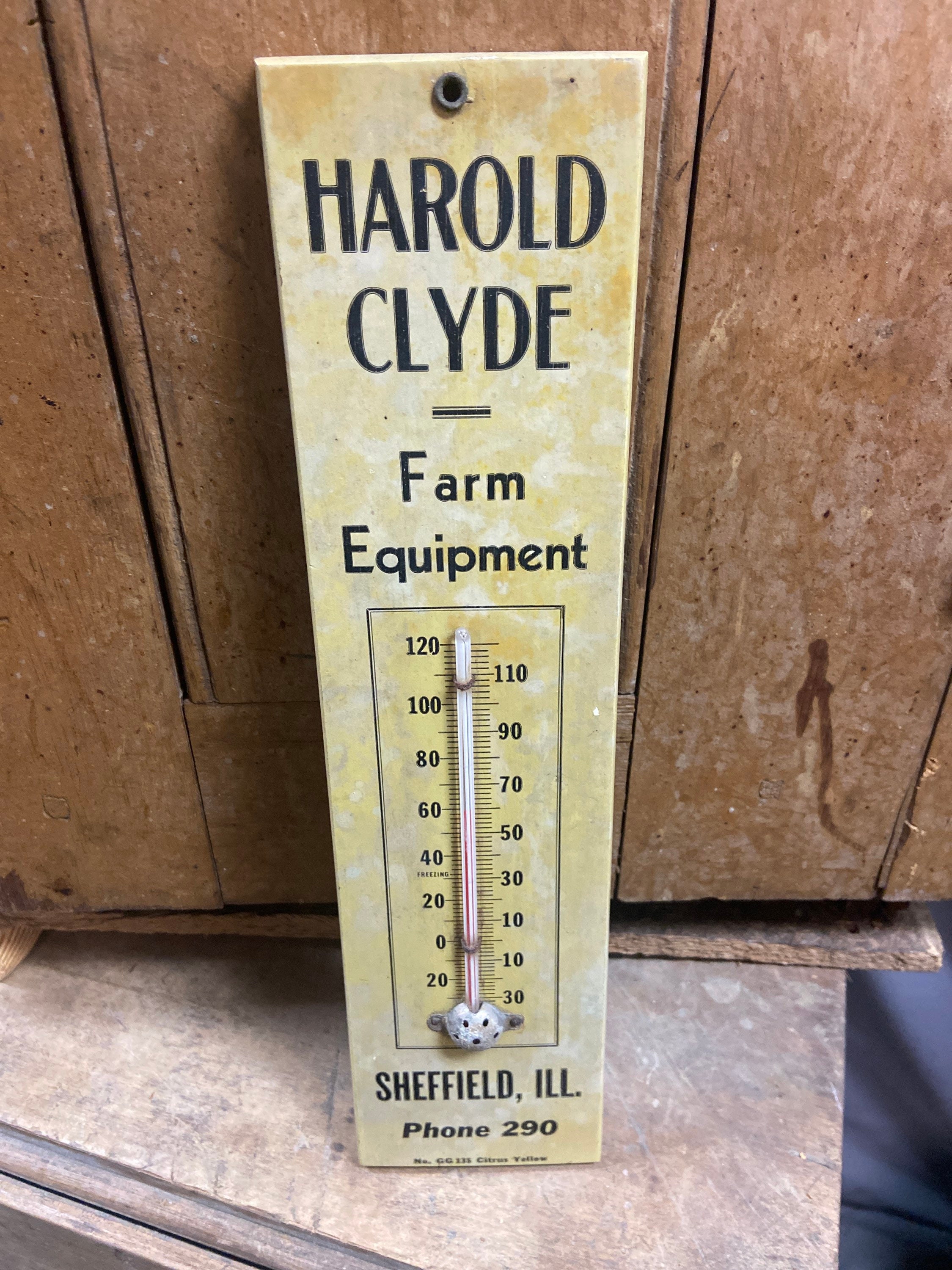 Old Farm Thermometer - Etsy