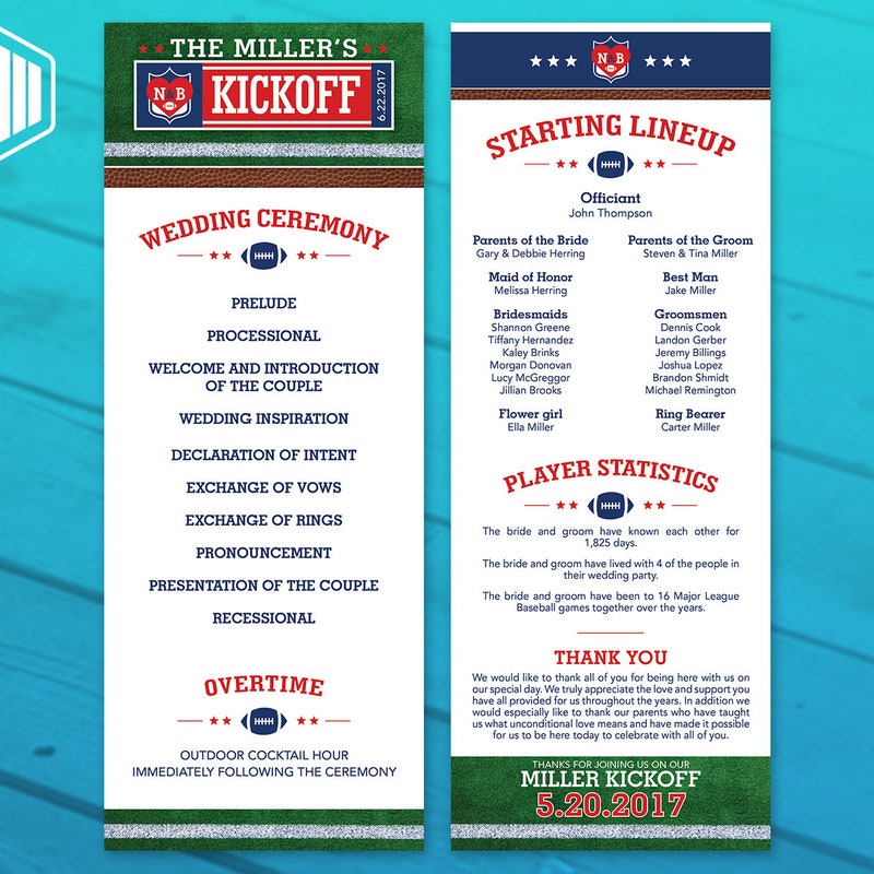 Football Wedding - Etsy