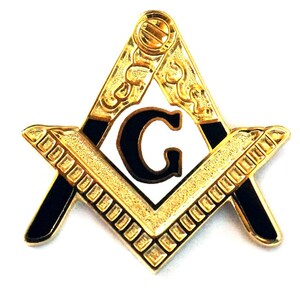 Entered Apprentice Square & Compass White and Gold Lapel Pin 1 Tall - Etsy