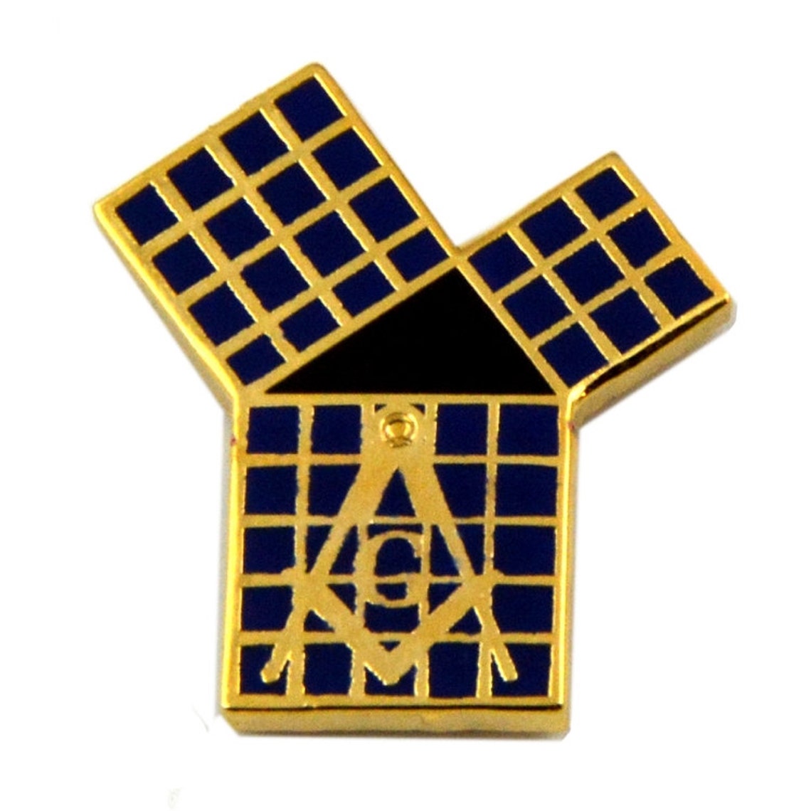 Euclid's 47th Proposition With Grid Masonic Lapel Pin | Etsy