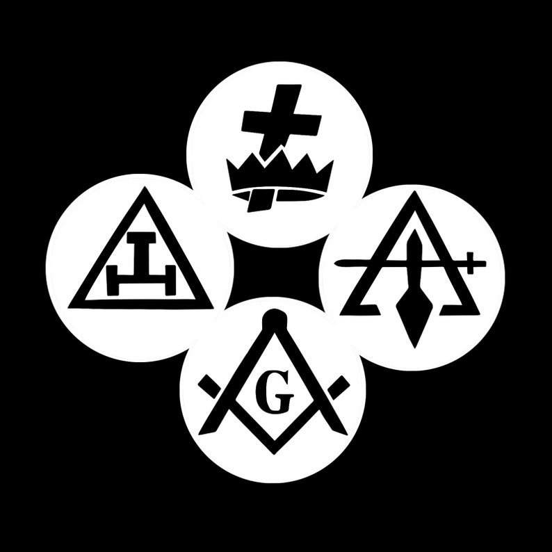 York Rite Masonic Vinyl Decal TME-EMB-D-01074 - Etsy