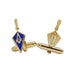 Royal Arch Mark Keystone Masonic Cuff Link Pair gold & White3/4 Tall ...