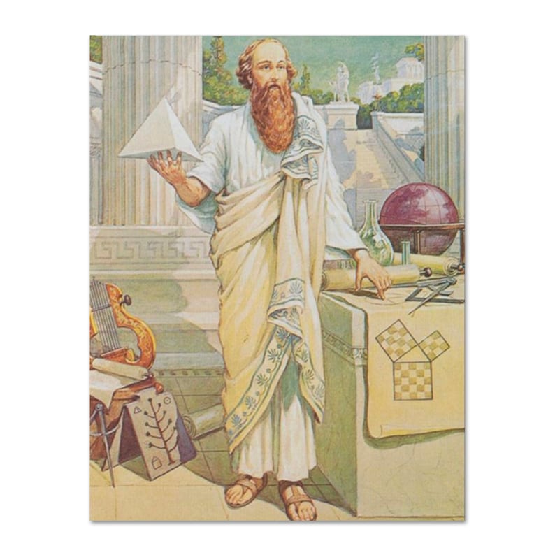 Pythagoras Masonic Postcard TME-GIF-T-00011 - Etsy