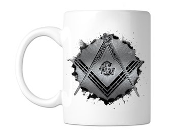 Freemason Coffee Mug Masonic Skull and Bones Symbol Cup - Etsy