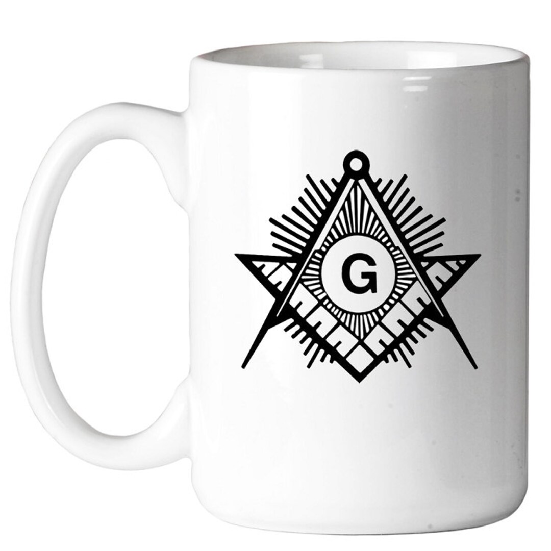 Shining Square & Compass Masonic Coffee Mug 11 Oz. - Etsy