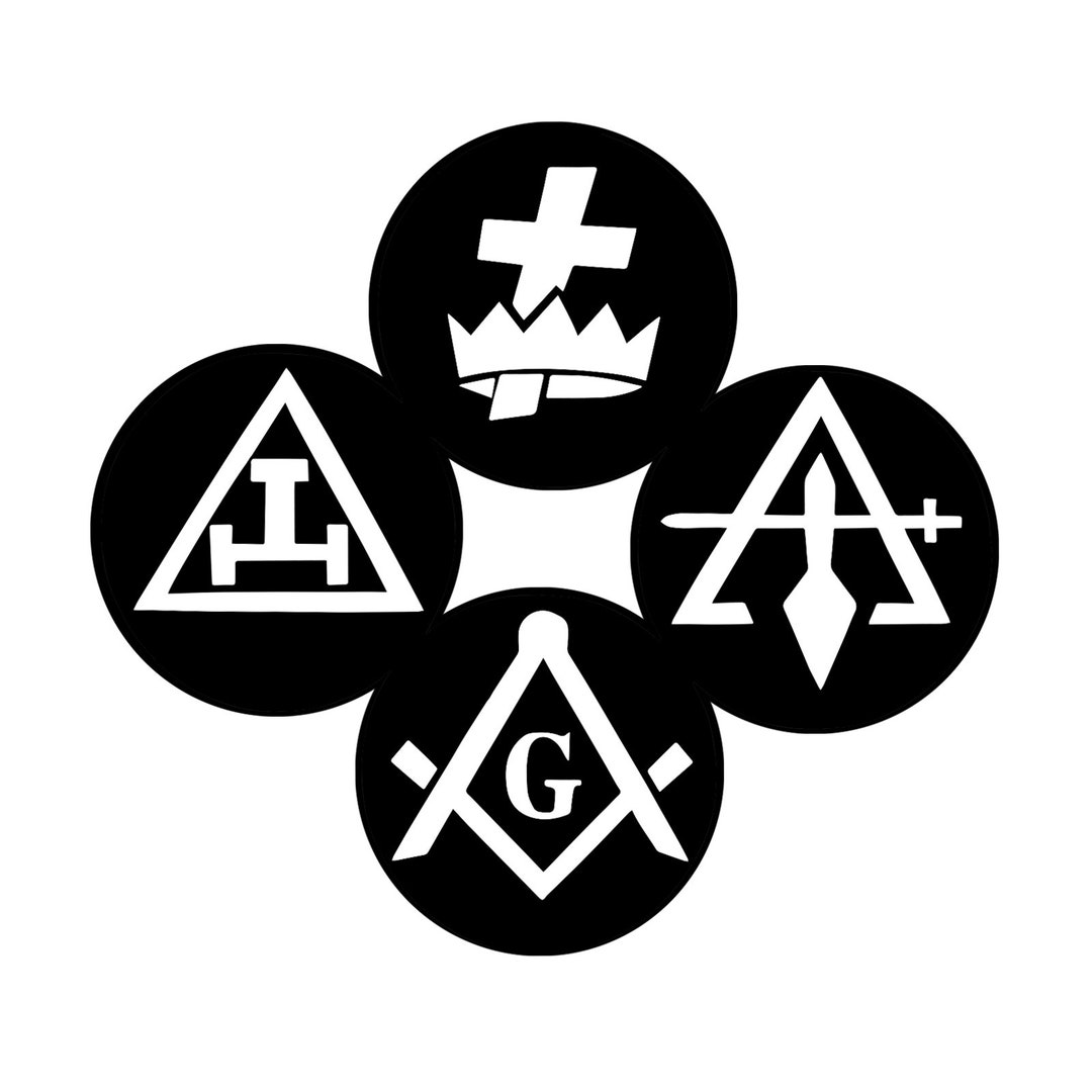 York Rite Masonic Vinyl Decal TME-EMB-D-01074 - Etsy