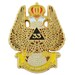Order of the Eastern Star 50 Year Masonic Lapel Pin gold & White3/4 ...
