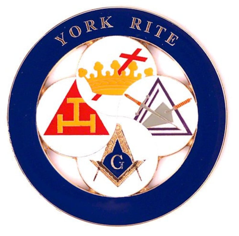York Rite Royal Arch Templar Cryptic Council Round Masonic - Etsy